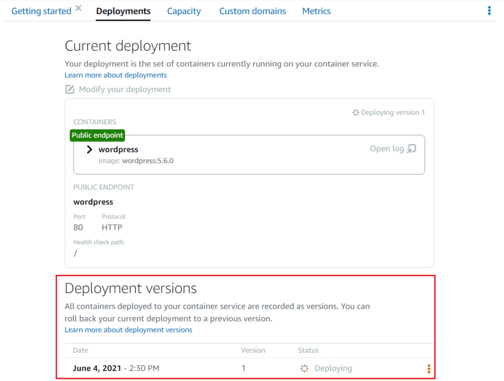 Deploy do WordPress sem instância de VM e rodando 100% em Container na ...